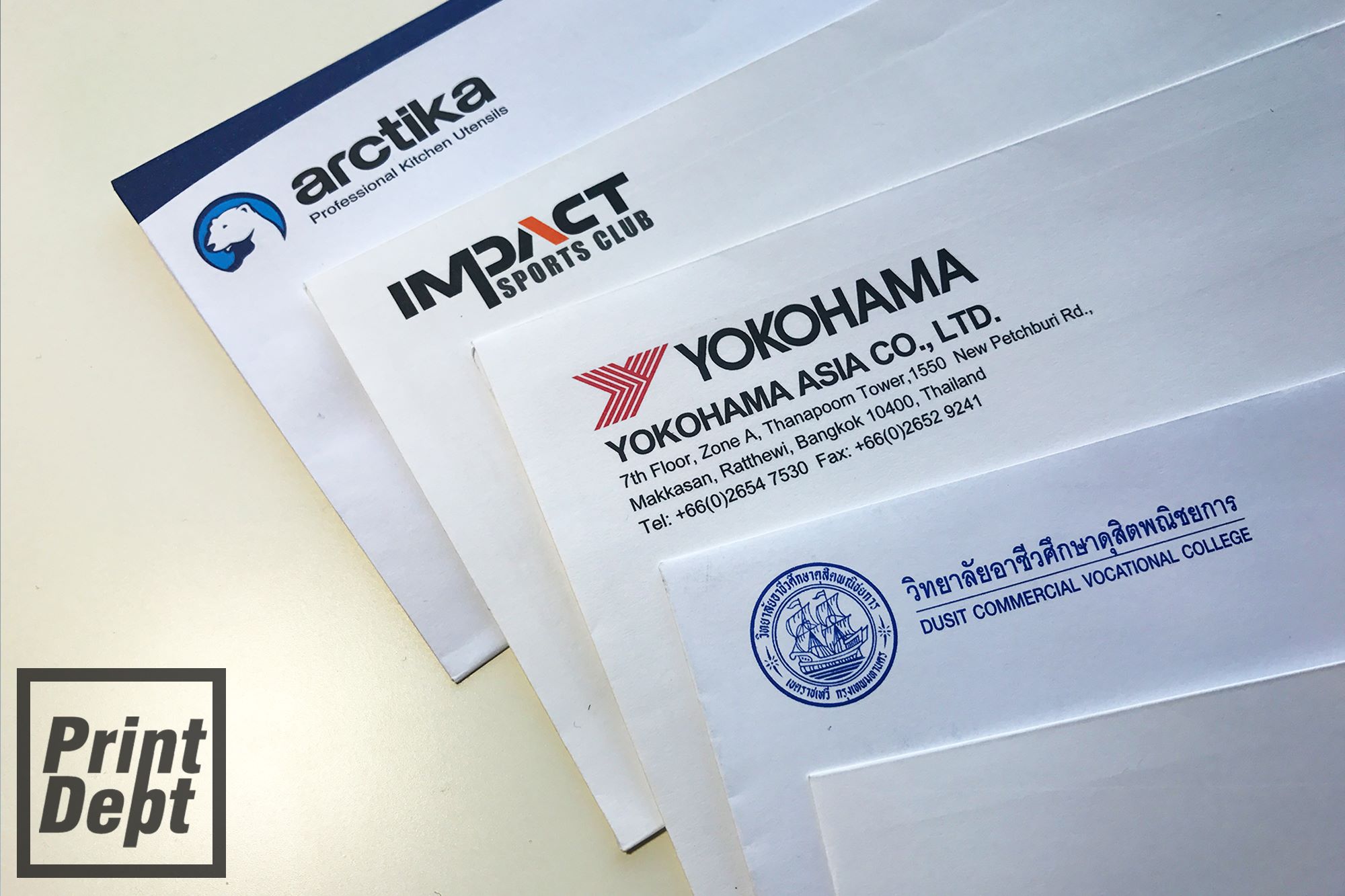 งานพิมพ์ ซองจดหมาย / หัวจดหมาย – โรงพิมพ์ PrintDept